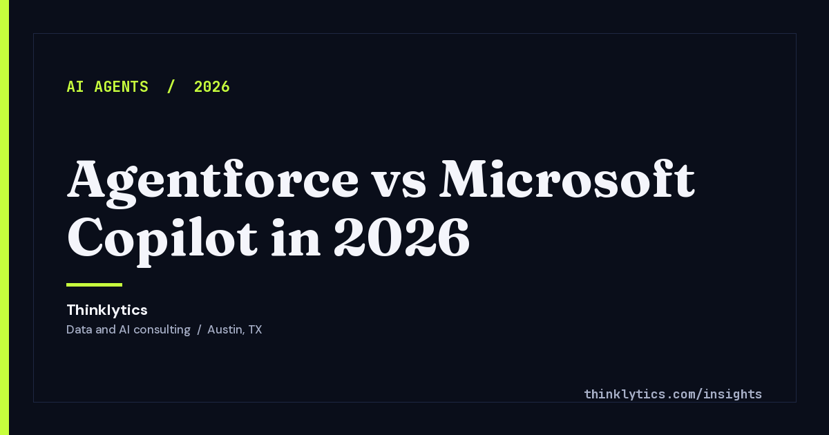 Agentforce vs Microsoft Copilot in 2026 | Thinklytics